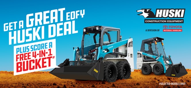 Huski Construction Equipment - Toyota 4SDK4 Skid Steer Loader